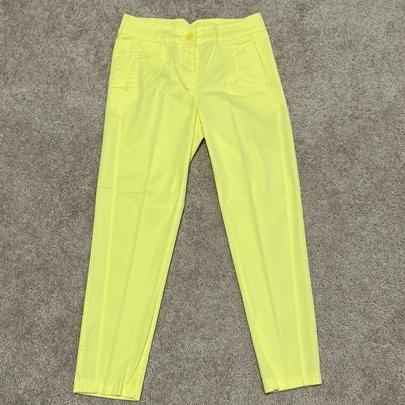 Pants & Jumpsuits | Italian Yellow Capri Pants Size 4 | Poshmark